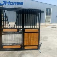 China Sliding Door Horse Stall Panels Width Customized Bamboo Wood Infill for sale