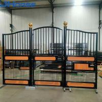 China Steel Frame Bamboo Infill Horse Stall Panels Temporary for sale