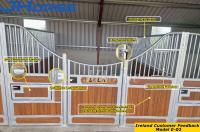 China Swing Door Luxury Wooden Panel 10ft Horse Stable Fronts for sale