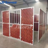 China 4m Temporary Horse Stables Light Duty Portable Durable Red Color Galvanized for sale