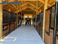 China Bamboo Filling Wood European Horse Stalls Customized Color Horse Stable Box for sale