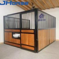 China Bamboo 7.2ft Horse Stall Panels Standard Front Type Powder Coated Sliding Door for sale