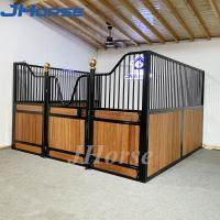 China Galvanized 10 Foot Horse Stall Fronts With Swing Door for sale