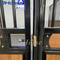 China Galvanized 10 Foot Horse Stall Fronts With Swing Door for sale