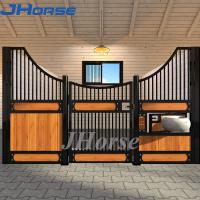 China OEM ODM Modular Horse Stall Kits , Equine Stall Fronts Bamboo / Pine Wood for sale