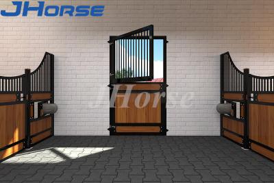 China Prefabricated Bamboo Wood Horse Stable Stall Panel and Fronts for sale
