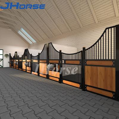 China Portable European Horse Stalls Outdoor Hot Dipped Galvanized With Swing Door for sale