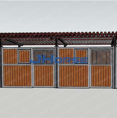 China Nice Partitions Bamboo Horse Stable Equine Stall System In Massachusetts for sale