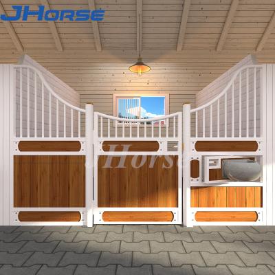 China 2.2m Height Box Stable European Horse Stalls Equestrian Doors Equine Fronts for sale