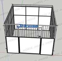 China Galvanized Temporary Vinyl Sewn Horse Stall Panels For Horse Stables for sale