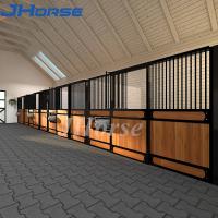China Diy Sliding Horse Stall Fronts Door Bamboo Galvanized Large Horse Stable for sale