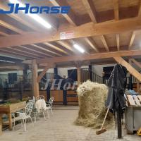China Equestrian Economy Large Horse Stable Fronts Bamboo Wood Painted for sale