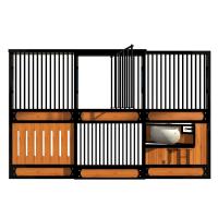 China JingHua High Quality Bamboo Horse Stables Stall with sliding door for sale