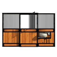 China JingHua High Quality Bamboo Horse Stables Stall with sliding door for sale