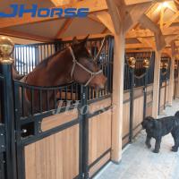 China Horse Stable Equipment stall powder coated hot dipped in black or brown for sale