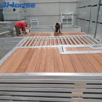 China Customizable Horse Stable Box In White Powder Coated Sliding Or Swing Door for sale