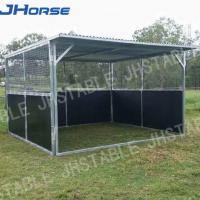 China Economical Temporary 12ft Horse Stable Box With Pvc Board for sale