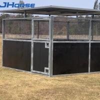 China Economical Temporary 12ft Horse Stable Box With Pvc Board for sale
