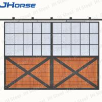 China Indoor Modular Safety Free Standing Horse Stalls With Bamboo Wood for sale