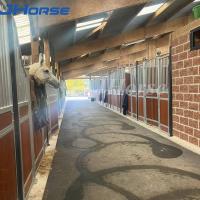China Hot Dip Galvanized European Horse Stalls Light Steel Frame Outdoor for sale