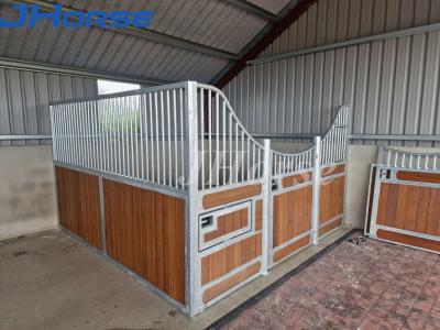 China Steel Frame Horse Stall Fronts Swing Doors Durable Customized Style Bamboo for sale