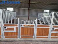 China Steel Frame Horse Stall Fronts Swing Doors Durable Customized Style Bamboo for sale