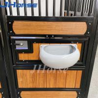 China Luxury Sliding Door Horse Stall Boxes Easy Clean Horse Barn Equipment Accessories for sale