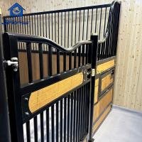 China 8ft X 8ft Powder Coated Horse Stall Front Panels With Pvc Board for sale
