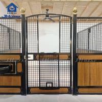 China Farm Equestrian Horse Equipment Stables Solid Horse Stalls Panels With Non Toxic Powder Coated Surface for sale