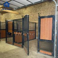 China Heavy Duty Steel Horse Stall Panels 1/4 Inch Easy Assembly 4 Set for sale