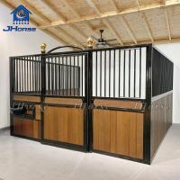 China Customized Color European Horse Stalls Welded Horse Stable Fronts Panels Swing Or Sliding Door for sale