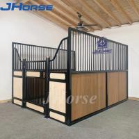 China Modern Show Equine Horse Stall Building Stables For Farm With Feeders And Pine Wood Horse Box for sale