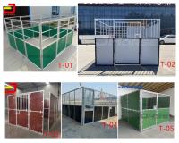 China Popular Design Portable Horse Equipment Prefabricated Stables Box Fence Interiors For Horses for sale