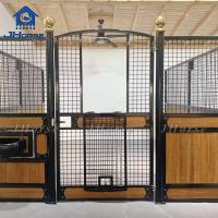 China USA Standard Safety Heavy Duty Bamboo Steel Horse Stable Horse Stall Front Panels for sale
