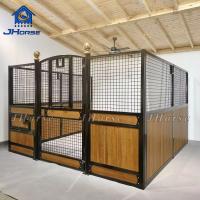 China USA Standard Safety Heavy Duty Bamboo Steel Horse Stable Horse Stall Front Panels for sale