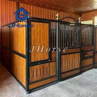 China Create A Safe Comfortable Environment  Horse Stall Fronts With Bamboo Or Pine Wood Material for sale