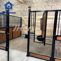 China Custom European Horse Stall Front Panels Weatherproof Bamboo/Pine for Farm Installation for sale