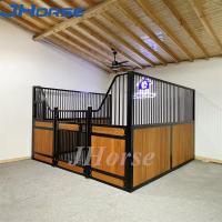China Customized Steel Bamboo portable horse stables Powder Coated Bamboo Fill In Wood for sale