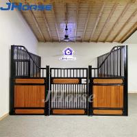 China Customized Color Horse Stable Fronts Panels 2.2m Height Powder Coated Galvanized European Horse Stalls for sale