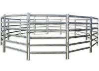 China Feedlot Horse Corral Panels With Gates Clamps Connectors Safety Guarantee for sale