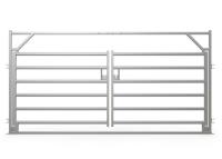 China Temporary Square Galvanized Cattle Panels , Steel Yard Panels With Gates for sale