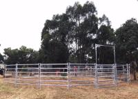 China Rigid Lightweight Farm Cattle Panels Stand Alone Type Green Painting for sale