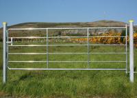 China Livestock Steel Farm Gates Padlockable Sliding Latch Adjustable Hinge for sale