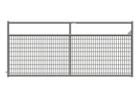 China Weather Resistant 10 Ft Metal Farm Gate , Wire Filled Steel Tube Farm Gates for sale