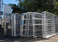 China Weather Resistant 10 Ft Metal Farm Gate , Wire Filled Steel Tube Farm Gates for sale