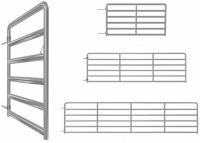 China 10ft / 12 Foot Galvanized Farm Gate , 25nb Pipe Livestock Metal Agricultural Gates for sale