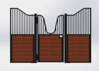 China Movable Sliding Horse Stall Doors Hot Dip Galvanized Finish Surface for sale