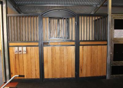China Powder Coated Horse Stall Panels , Portable Stall Doors For Horse Barns for sale