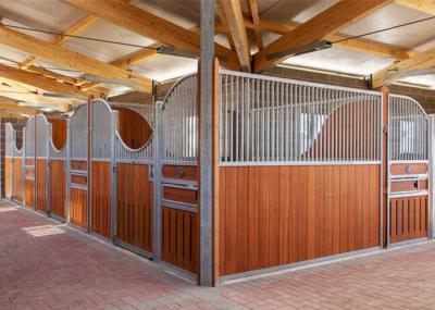 China Classic Equine Equipment horse stall front panels with sliding door for sale