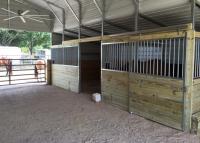 China Modern Single Horse Stall Panels Strong Bamboo Board / Plank Construction for sale